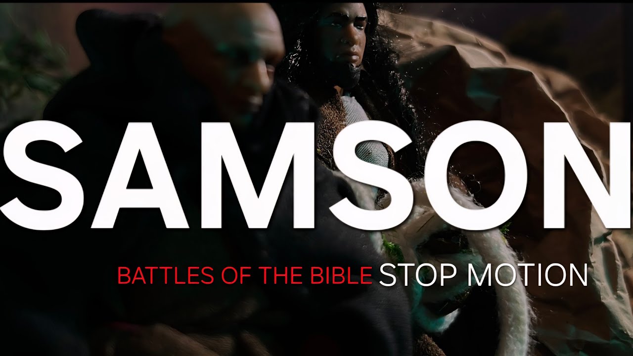 SAMSON vs 1,000 MEN | Judges 15 Stop Motion Bible Cinematic - YouTube