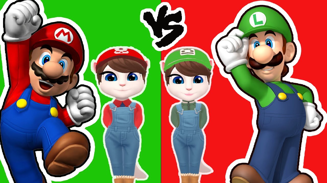 Mario Bros vS Luigi - My Talking Angela 2 NewGameplay Angela2 - YouTube