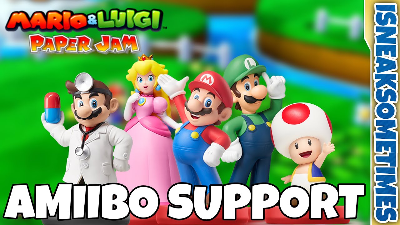 Mario & Luigi: Paper Jam Amiibo Support - YouTube