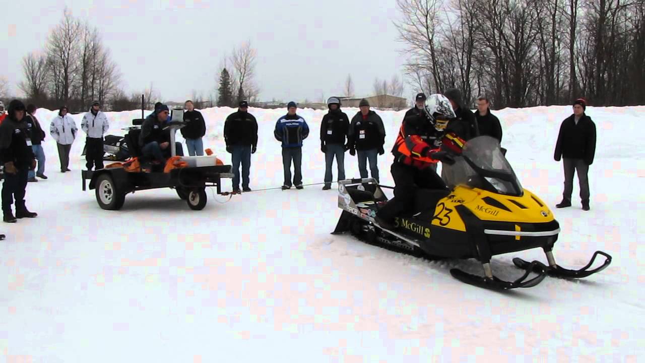 Snowmobile Zero Emissions Drag Testing - YouTube