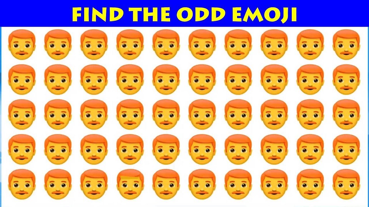 Find The Odd Emoji | How good are your eyes #emoji #emojichallenge ...