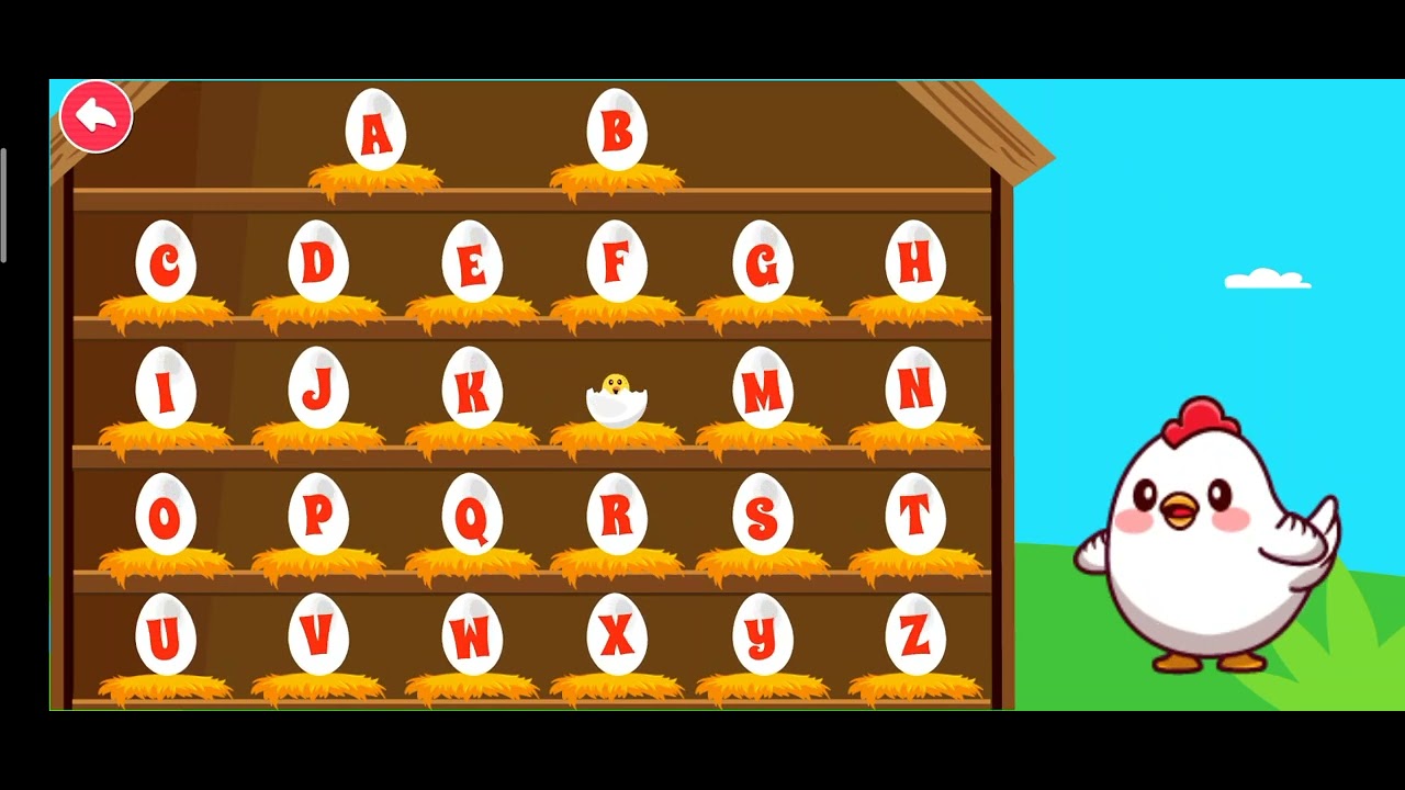 Learning alphabet abcd hen egg - YouTube