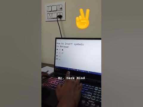 How to Insert Symbols In Notepad | Notepad में email, टेलीफोन का Symbol ...