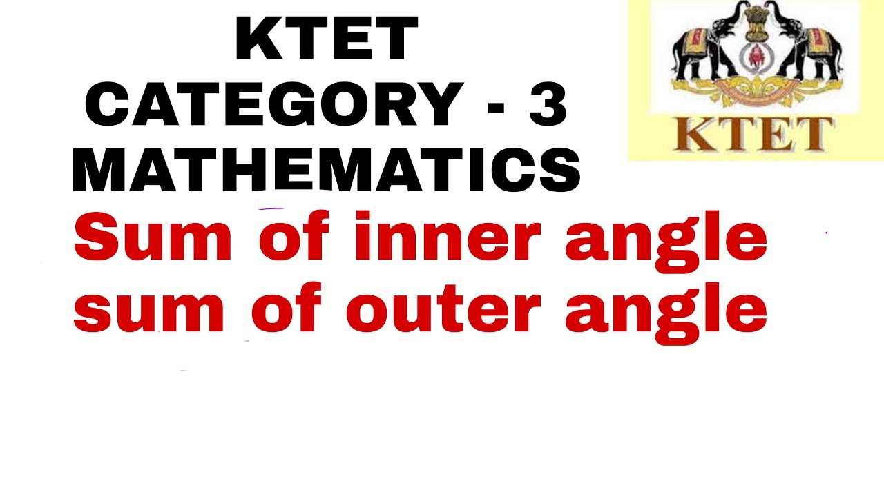 KTET CATEGORY 3 MATHEMATICS SYLLABUS CLASS | TRIGONOMETRY | SUM OF ...