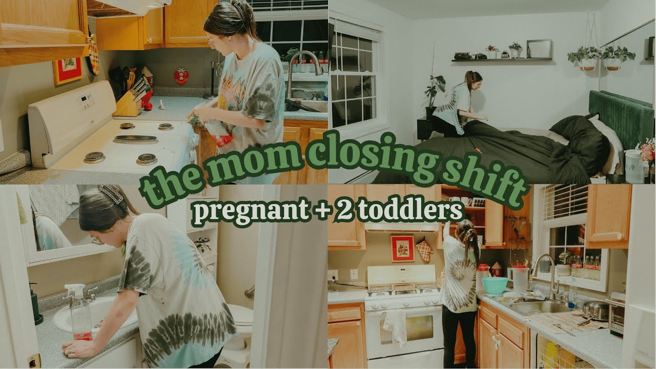 mom closing shift!! *pregnant with 2 toddlers* | Alexia Scheetz - YouTube