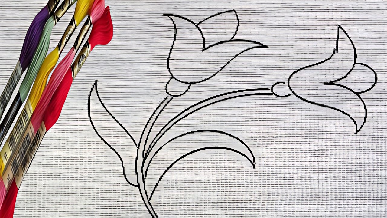 Easy And Beautiful Hand Embroidery Flower Design | Pinterest Embroidery ...