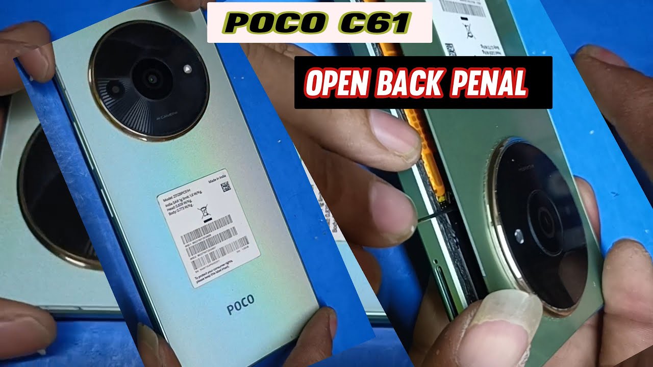 Poco C61 open back panel ||how to open poco C61 mobile phone|| - YouTube
