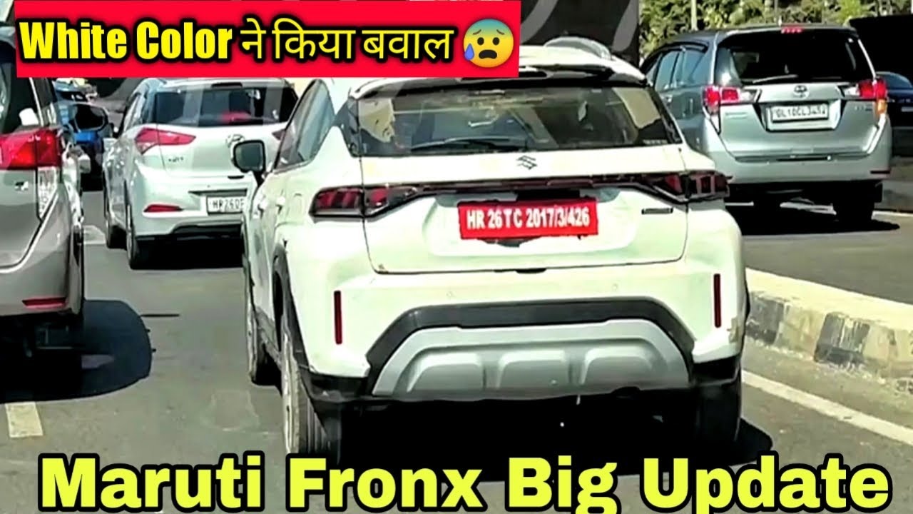 Finally Fronx In White Color 😍!! Maruti Fronx Updates | Maruti Fronx ...