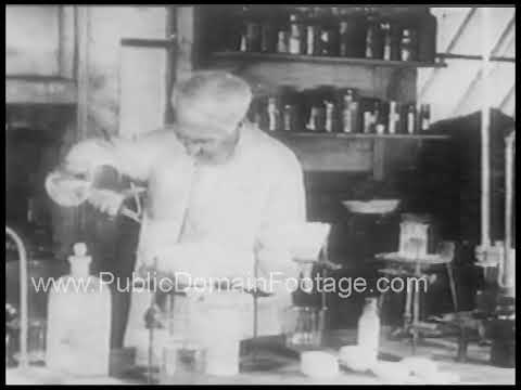 Thomas Edison Works In Lab vintage archival stock footage - YouTube