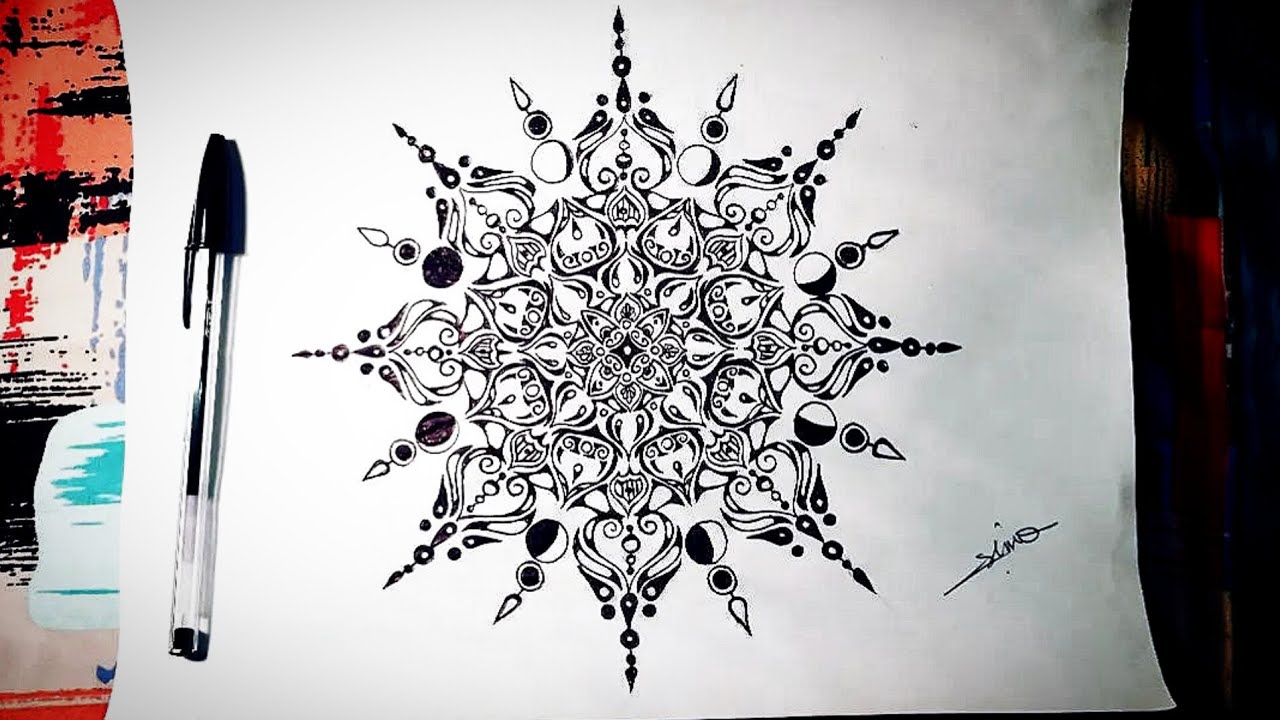 How to draw Mandala Art for beginners | Easy Mandala Art | Step by Step ...