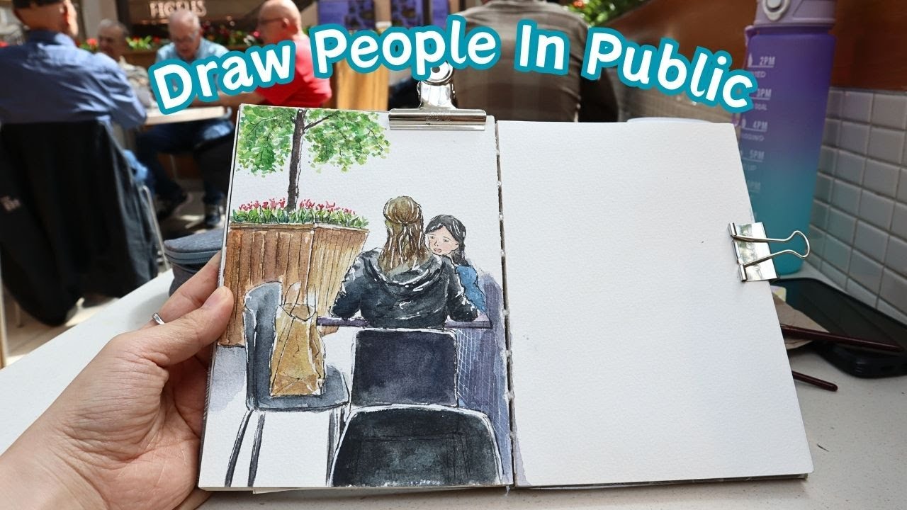 People Sketching In Public With Sailor Fude Pen And Watercolour - YouTube