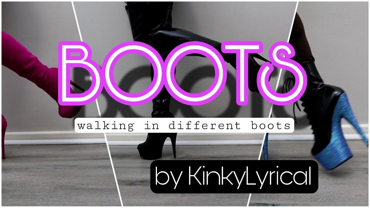 BOOTS : Modeling different boots - YouTube