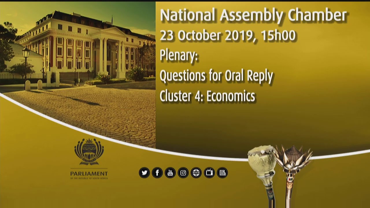 HOUSE CHAIRPERSON CEDRIC FROLICK TO BRIEF THE MEDIA, 23 OCTOBER 2019 ...