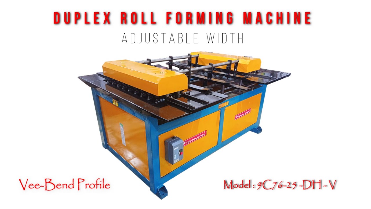 DUPLEX ADJUSTABLE WIDTH ROLL FORMING MACHINE/ DUPLEX EDGE ADJUSTABLE ...