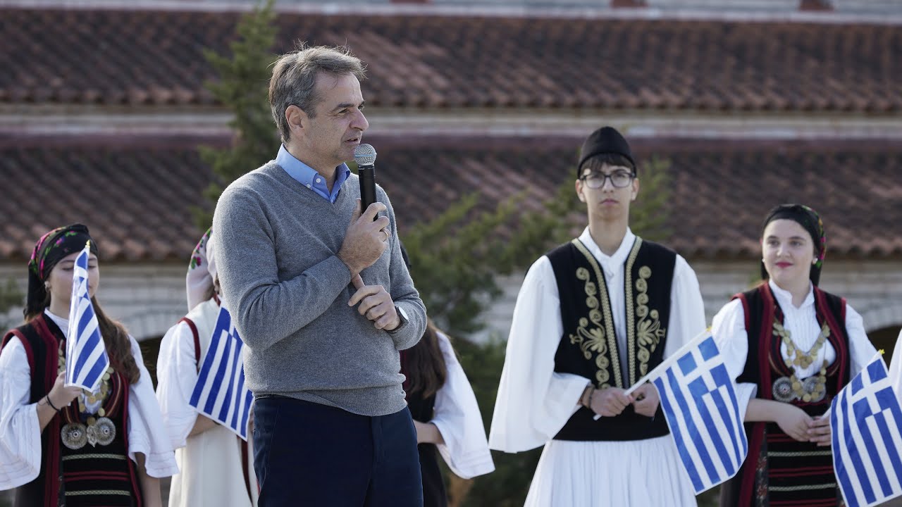 Ομιλία του Πρωθυπουργού Κυριάκου Μητσοτάκη στους κατοίκους της ...
