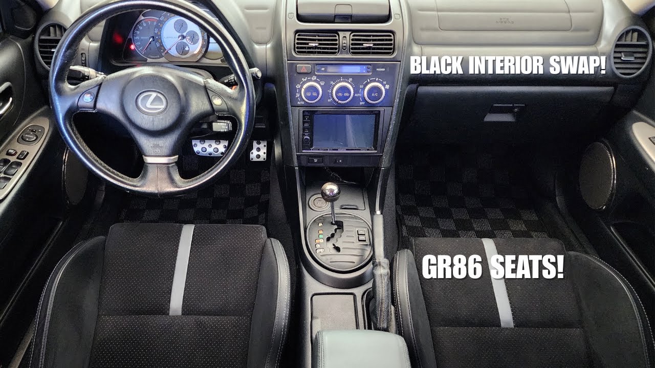 $1000 IS300 Gets a Black Interior and GR86 Seats - YouTube