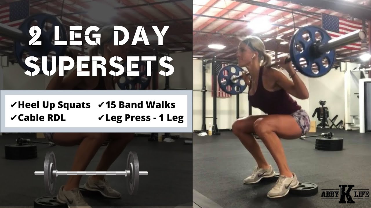 2 Leg Day Supersets - YouTube