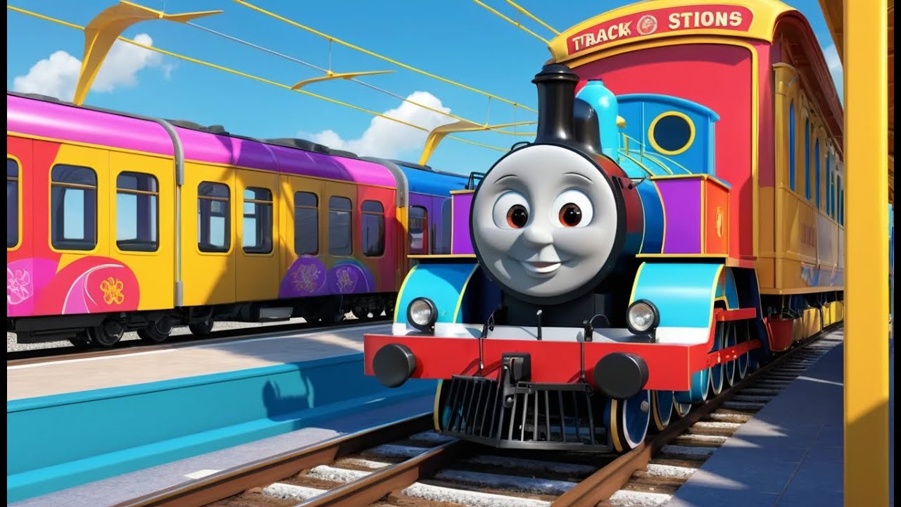 The Train on the Track Goes Choo Choo | Fun Train Song for Kids ...