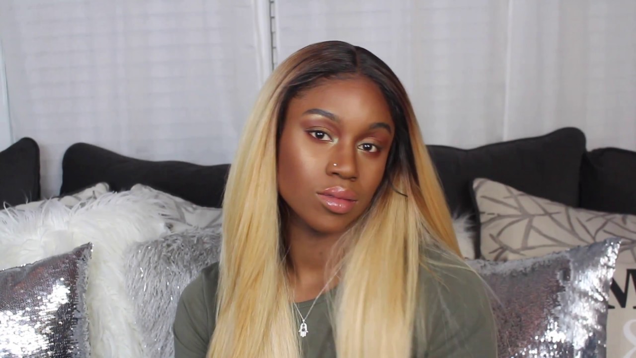 Blonde BOMB Hybrid Lace Wig Review/Sams Beauty - YouTube
