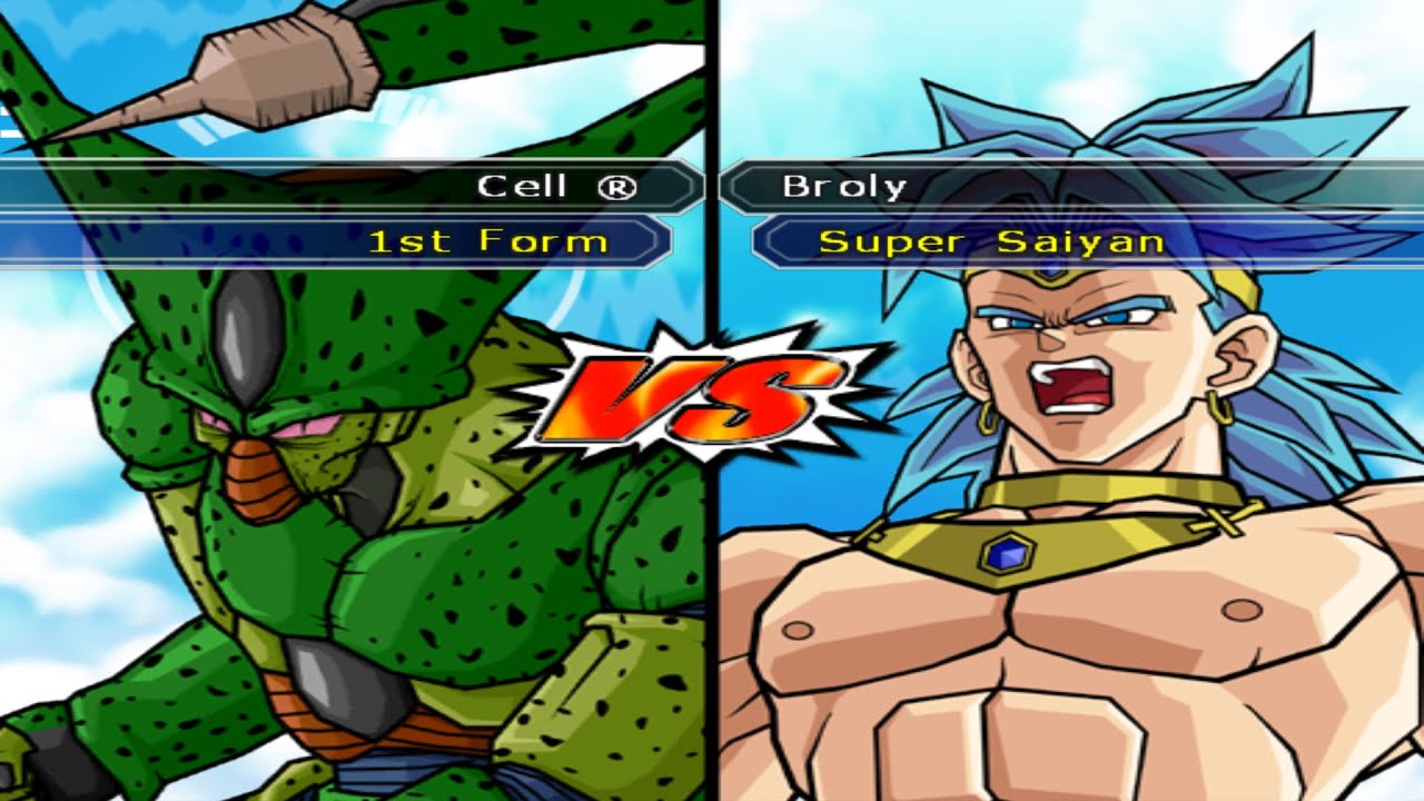 Dragon Ball Z Budokai Tenkaichi 2 CPU Battles Cell (1st Form) vs. Broly ...