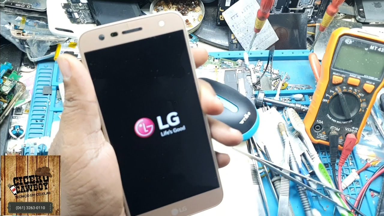 LG M320 k10 power sem iluminação. 100% recuperado. - YouTube