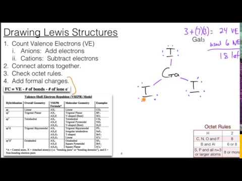 151 Ch08 04 Lewis Structure GaI3 - YouTube