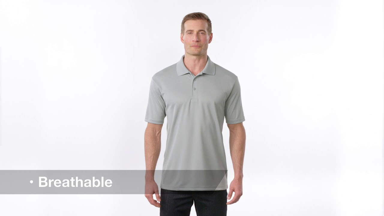Sport Tek ST640 PosiCharge RacerMesh Polo - YouTube