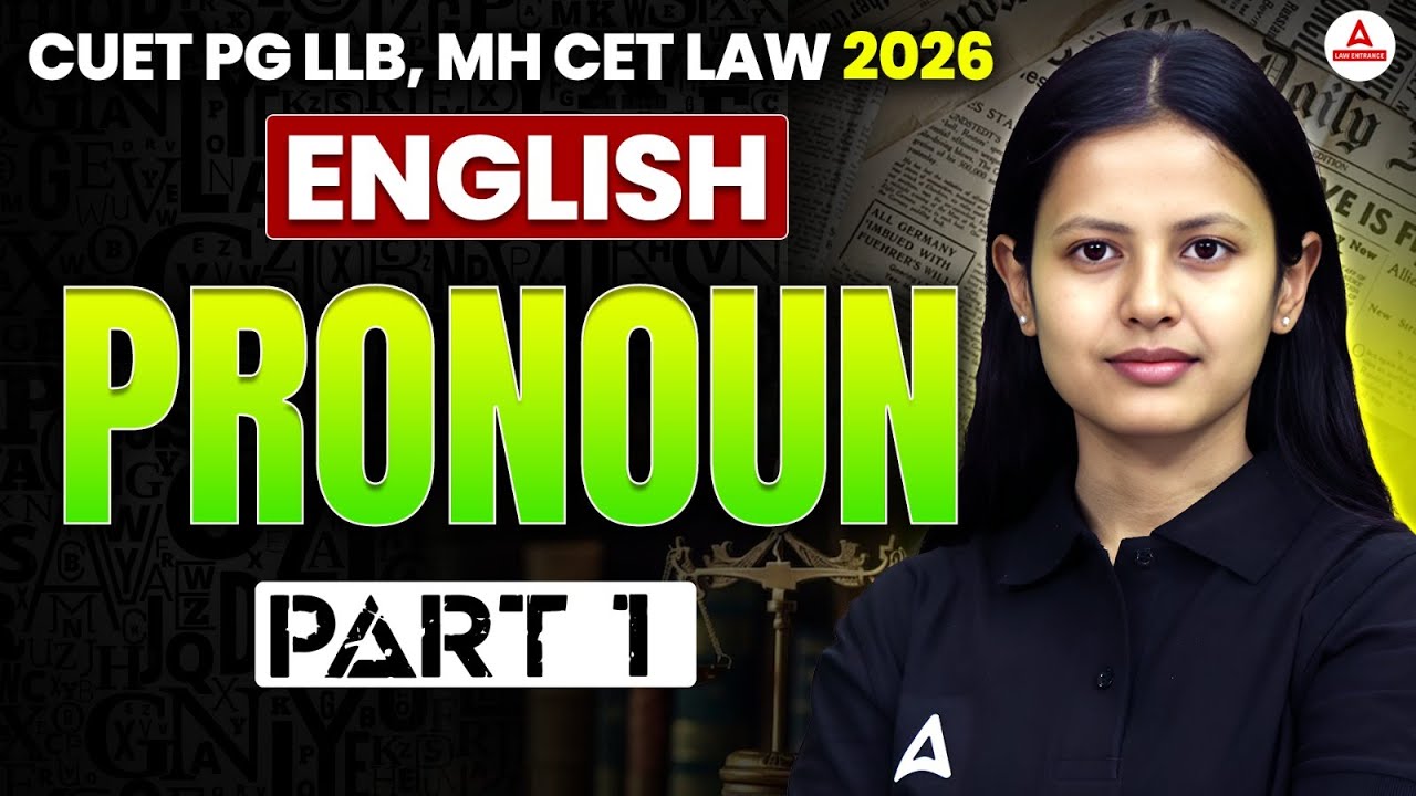 CUET LLB English Language Pronoun Class | English Language for CUET PG LLB & MHCET Law 2026 ...