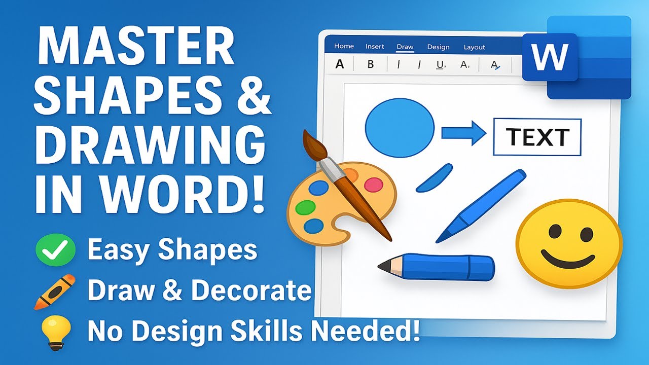👉Shape & Drawing Tools in Microsoft Word #MicrosoftWord #DrawingTools# ...