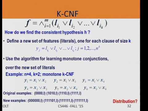 Machine Learning @ UIUC - Dan Roth: Computational Learning Theory - YouTube