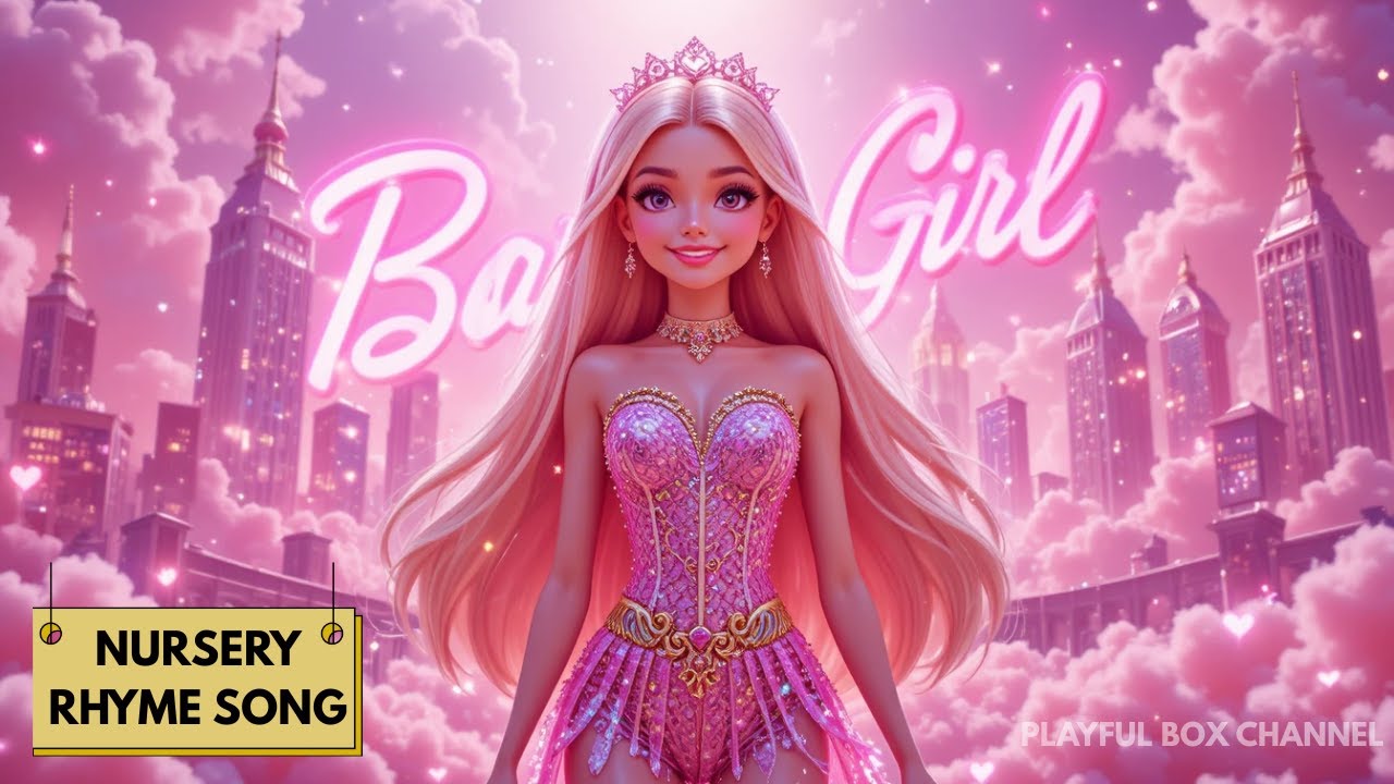 Hello Barbie Lets Play Barbie Girl Nursery Rhyme Song for Kids and ...
