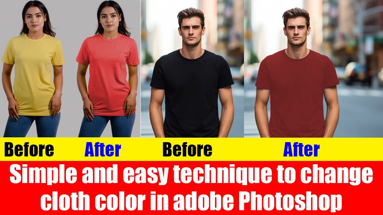 Change cloth color in photoshop || How to Change the Color of Clothing ...