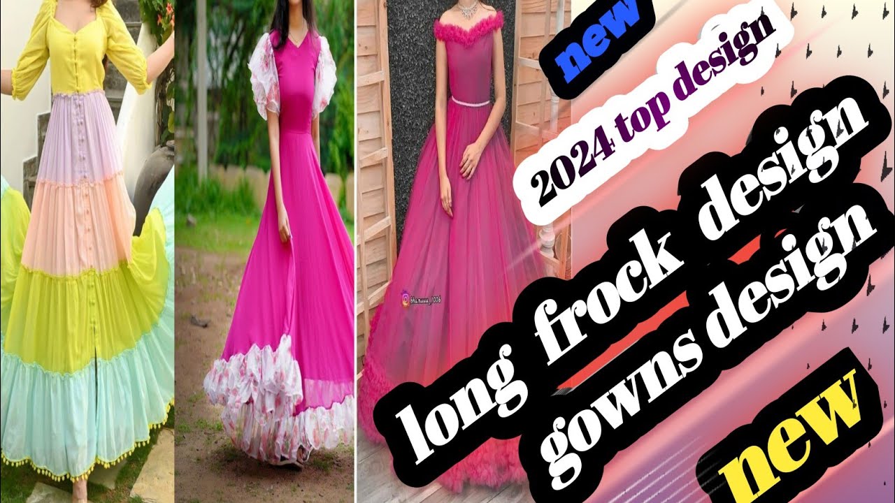 long frock design new models //how to style a long dress - YouTube