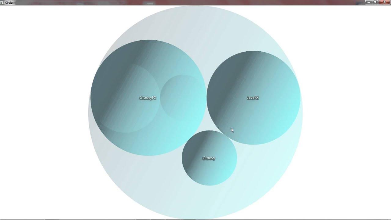 Circles, a JavaFX application showing structured data. - YouTube
