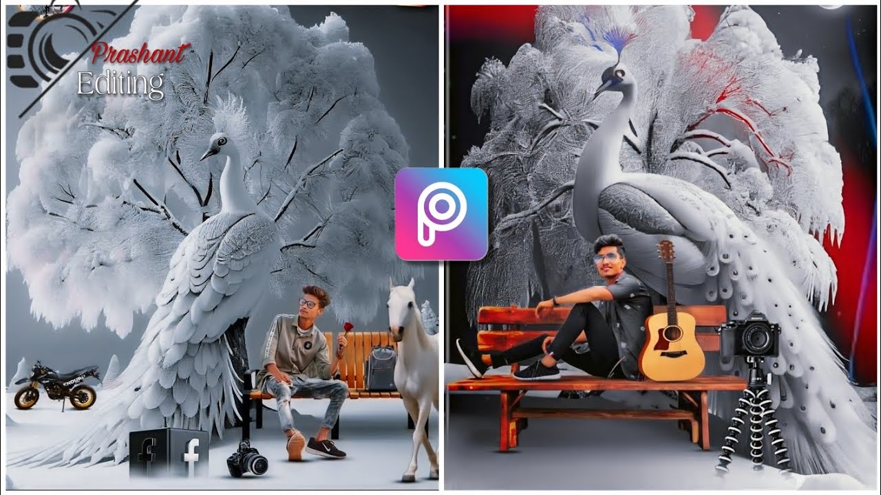 photo background change PicsArt photo editing tutorial creativity|@m ...