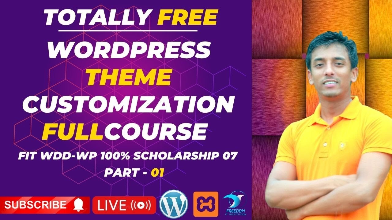 Complete Wordpress Theme Customization Course Wordpress Bangla Tutorial Fit Wp 07 Part