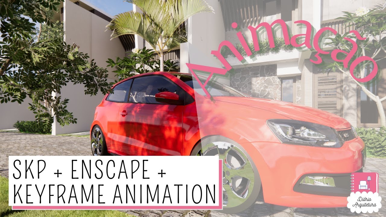 Animação de Carro no Enscape l Car animation in Enscape - SKP + Enscape ...
