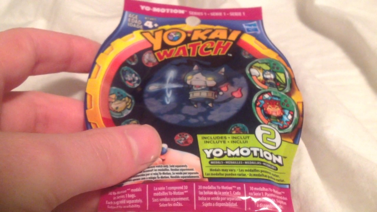 Yo-Kai Watch Yo-motion Series 1 Medals With QR Codes Unbagging Episode ...