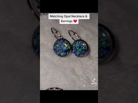 Handmade Opal Earrings & Necklace #handmade #opal #jewellery - YouTube