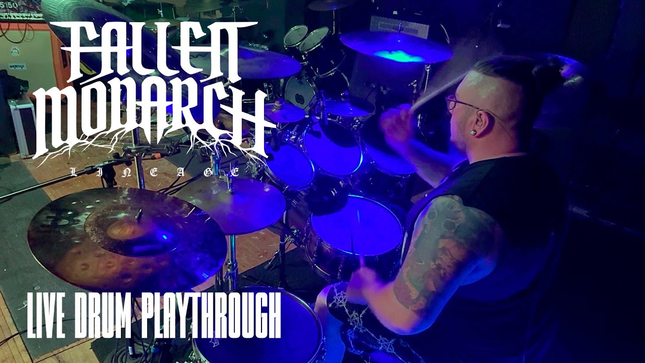 Fallen Monarch - Lineage (LIVE DRUM PLAYTHROUGH) - YouTube