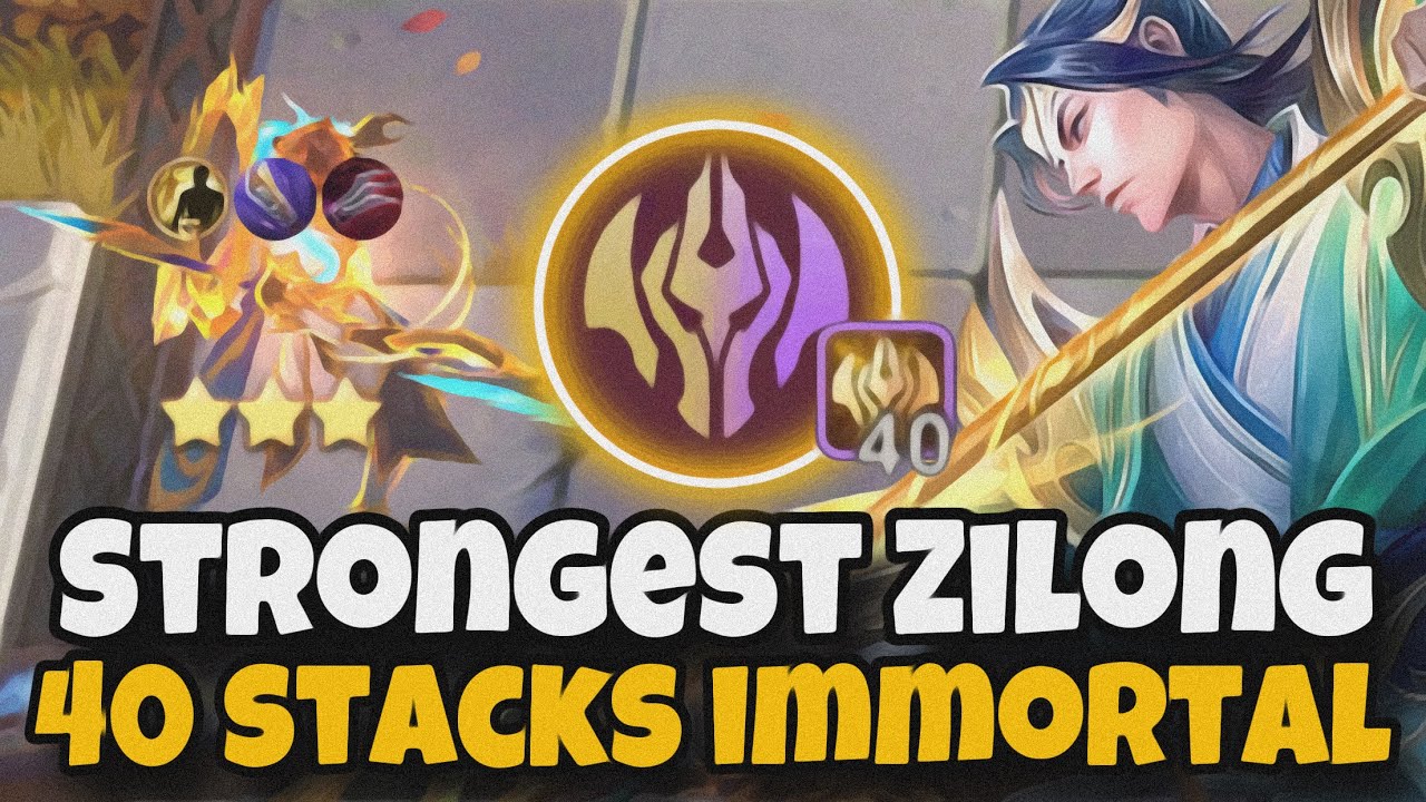 STRONGEST ZILONG IMMORTAL FULL 40 STACKS DOMINATE MAGIC CHESS MLBB ...