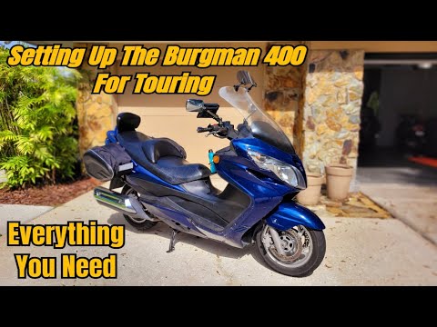 Suzuki Burgman 400 Setup For Touring EVERYTHING YOU NEED! #travel # ...