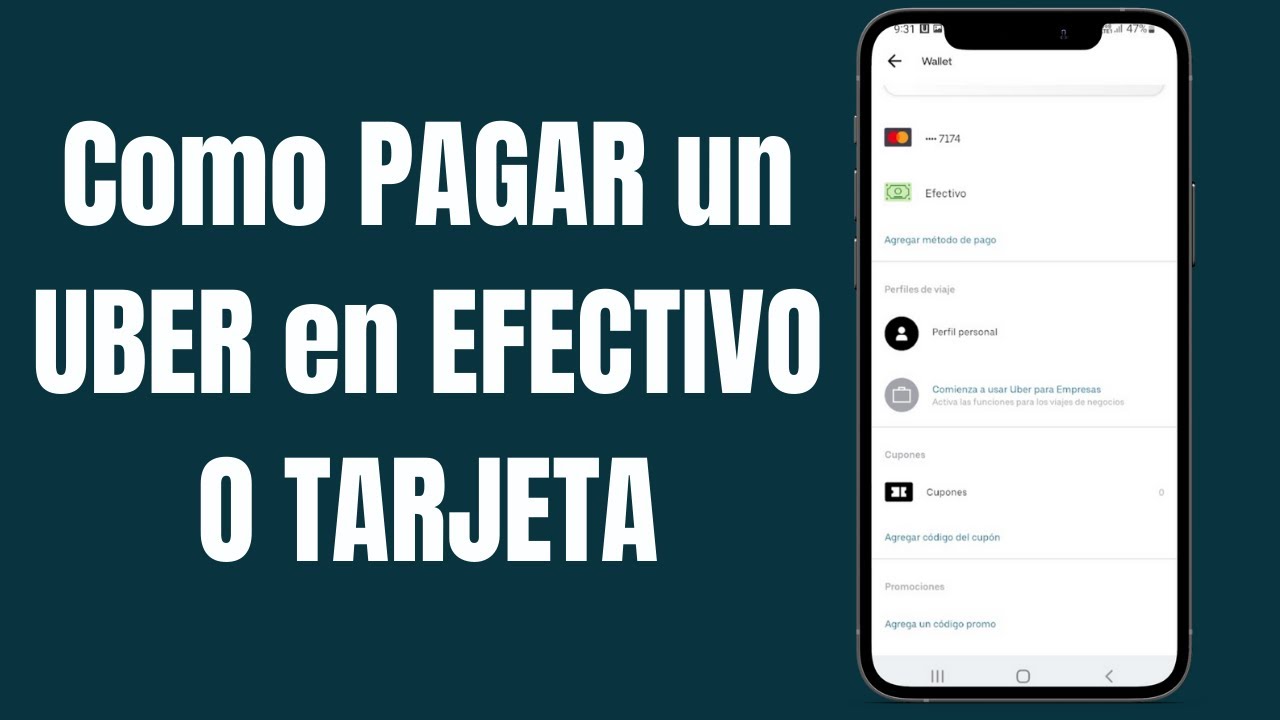 Como PAGAR un UBER en EFECTIVO O TARJETA - YouTube