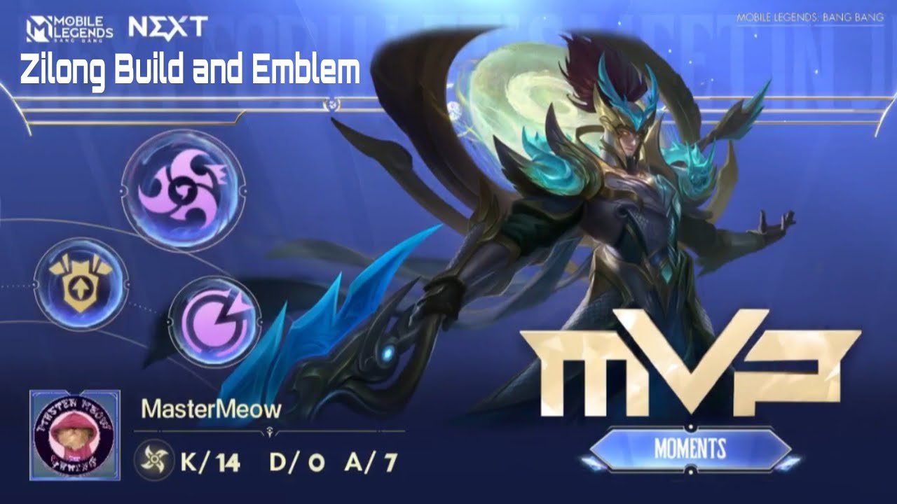 Zilong Build and Emblem #mobilelegends #youtubegaming - YouTube