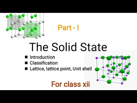 The Solid State | Part-I | Introduction | Classification - YouTube