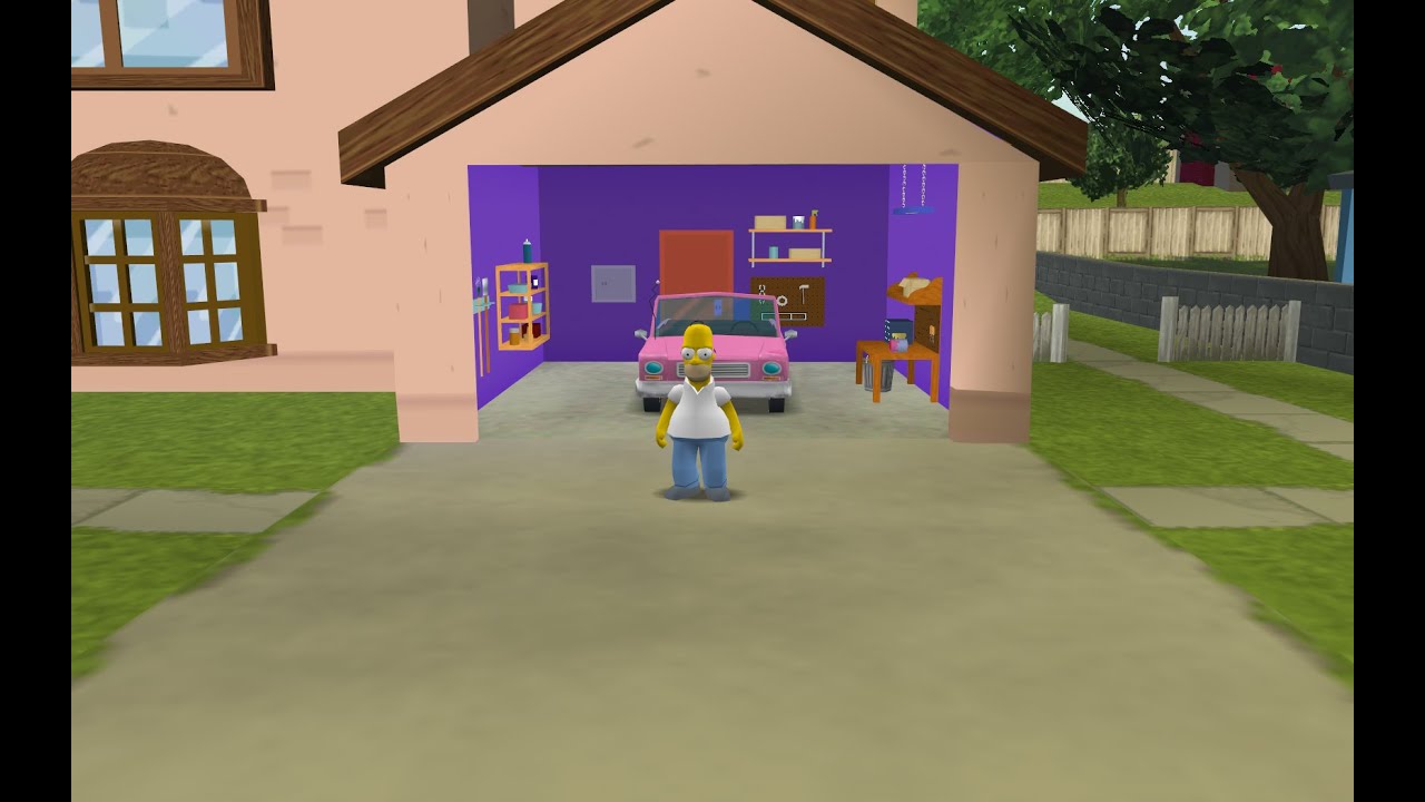 The Simpsons Hit and Run - Simpsons' garage mod - YouTube