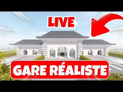 TUTO CONSTRUCTION D'UNE GARE SUR MINECRAFT - YouTube