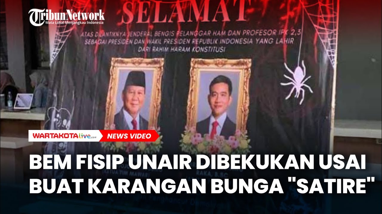 BEM FISIP Unair Dibekukan Usai Buat Karangan Bunga "Satire" untuk ...