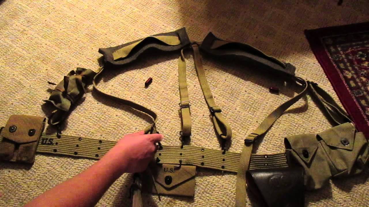My World War Two Paratrooper Web Gear Set - YouTube