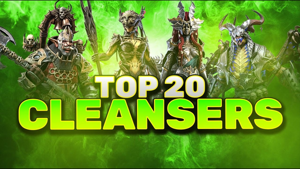 TOP 20 CLEANSERS (Ranked 20 to 1) | RAID Shadow Legends - YouTube
